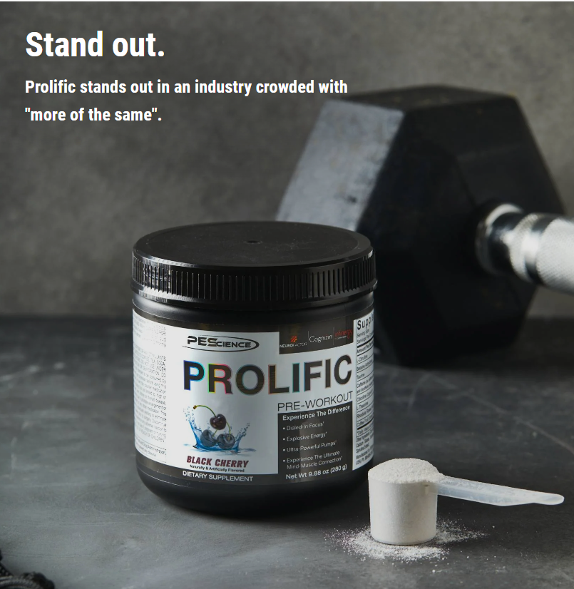 PEScience Prolific Pre-Workout 280g – SuppsFam