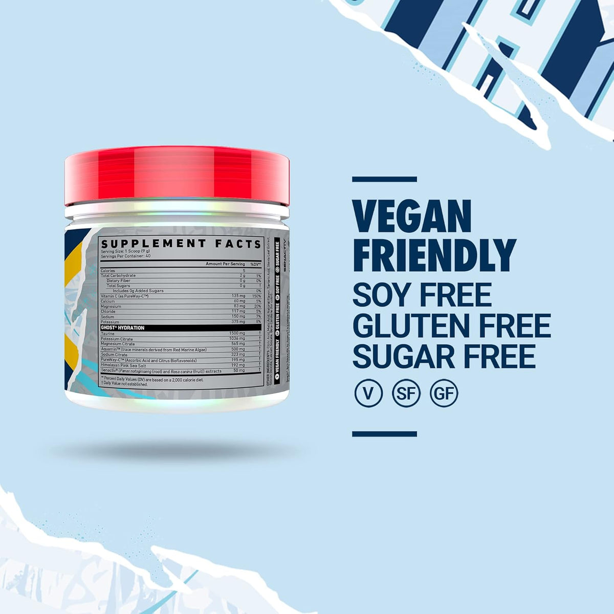 GHOST Hydration - 40 Serv, Electrolyte Powder – SuppsFam